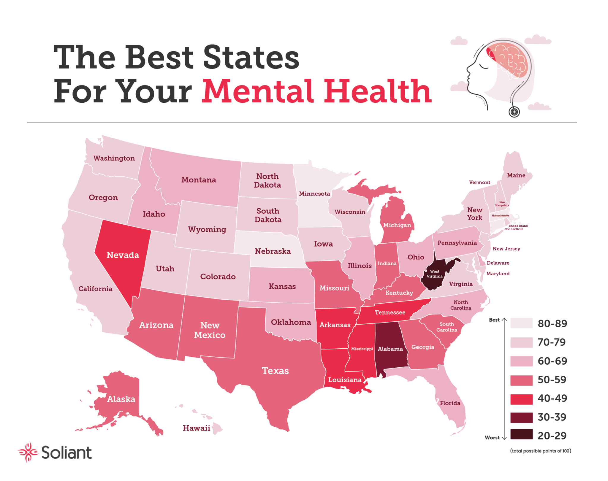 Soliant Report Reveals the Best States for Happiness & Mental Health ...